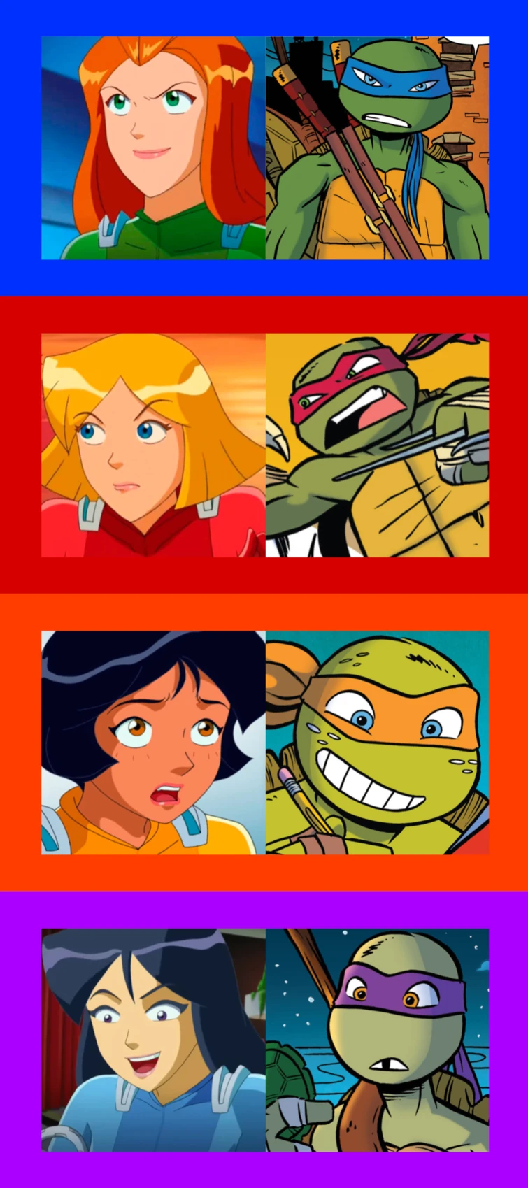 Ninja Turtles as Totally Spies! (Is it accurate or is it off?) | Fandom