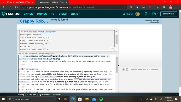 i got IP banned | Fandom
