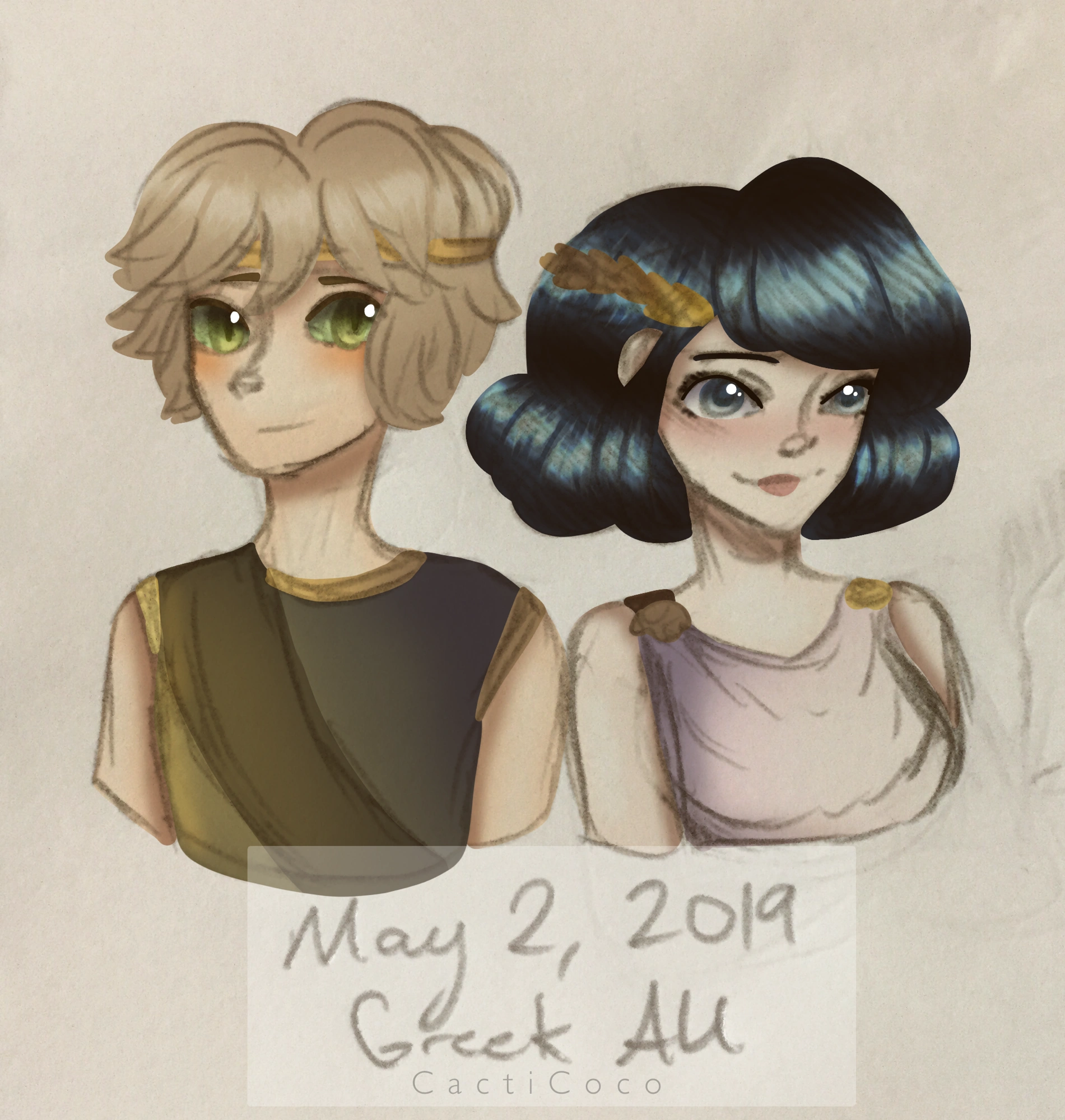 Greek AU ;; Marichat May, day II | Fandom