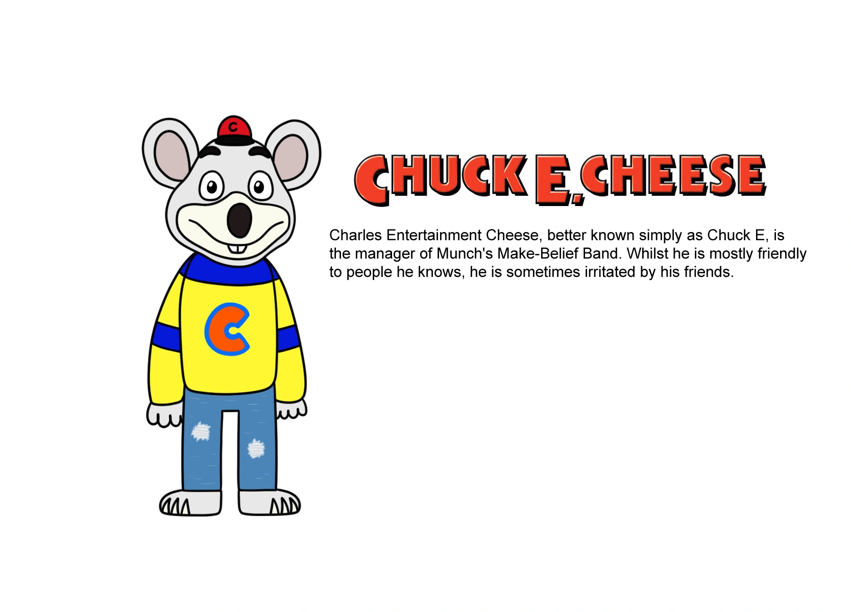 Chuck E redesign | Fandom