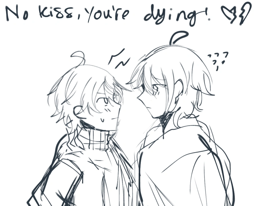my pooks drew this for me when they learned i was sick i hate you kal ...