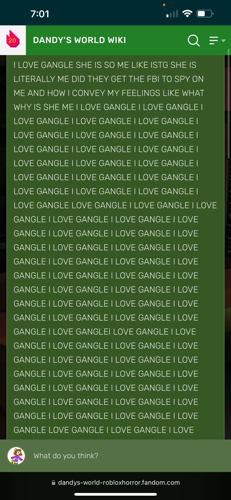 I drew Gangle (I promise I’ll stop being off topic now I’m sorry) | Fandom