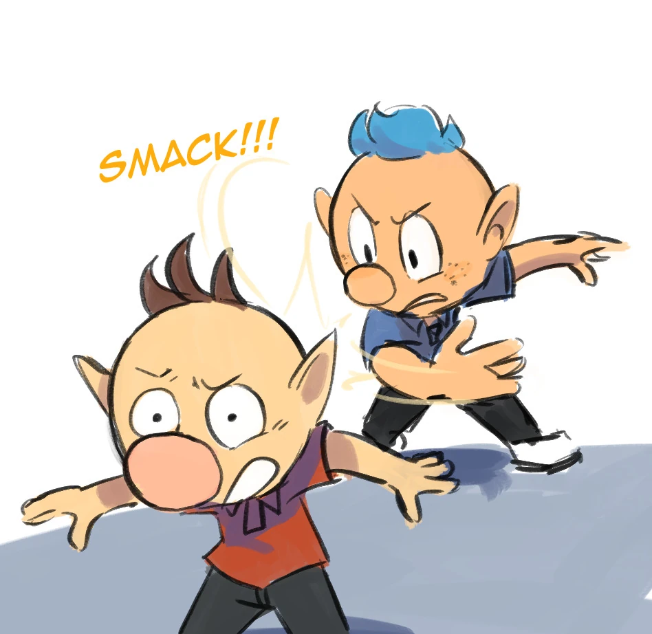 Alph slaps Olimar in the back of the head!!! | Fandom