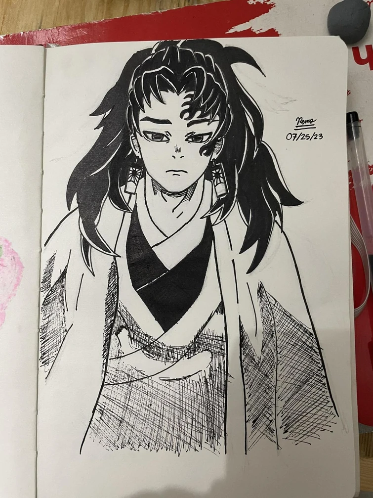 Old and Young Yoriichi (Drawing that is 3 years apart) | Fandom