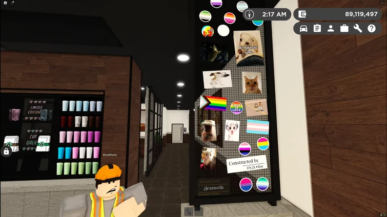 I like how they put LGBTQ+ stickers in Starbucks for people to look at ...