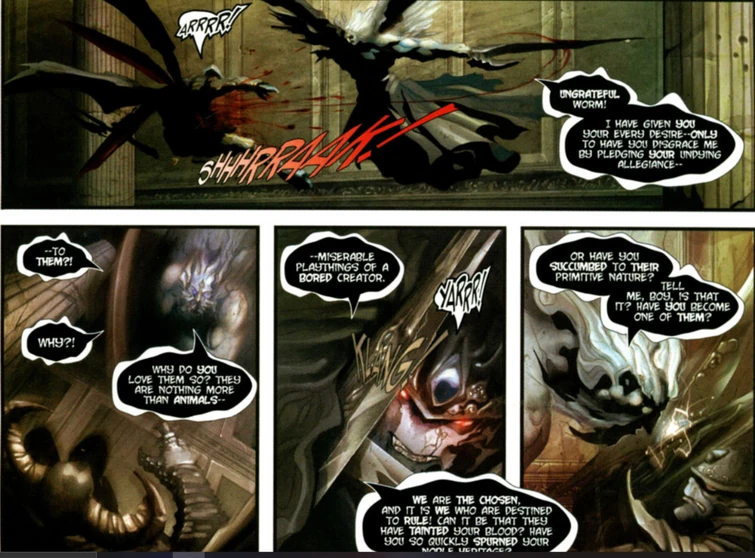 Sparda and Mundus (DMC 1 comic) vs Cronus/Chronos/Cronos versions | Fandom