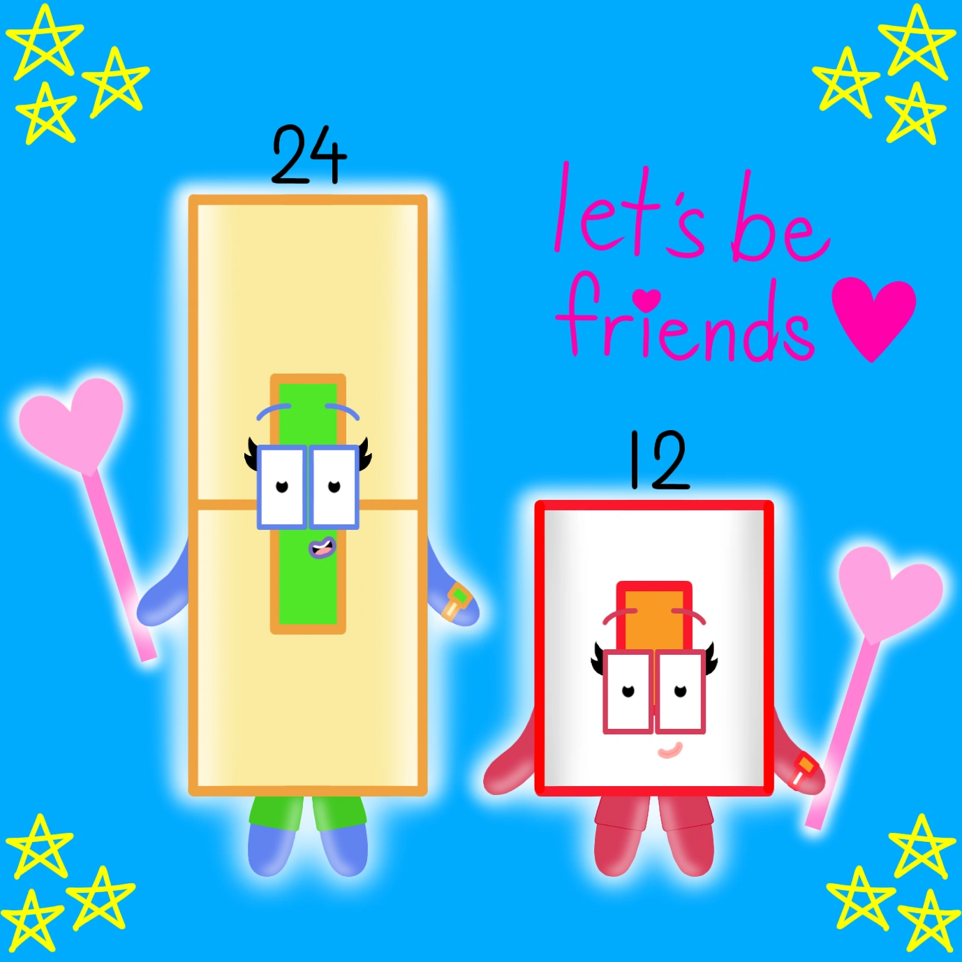 The Lovely Numberblock 12 and Numberblock 24 art! | Fandom