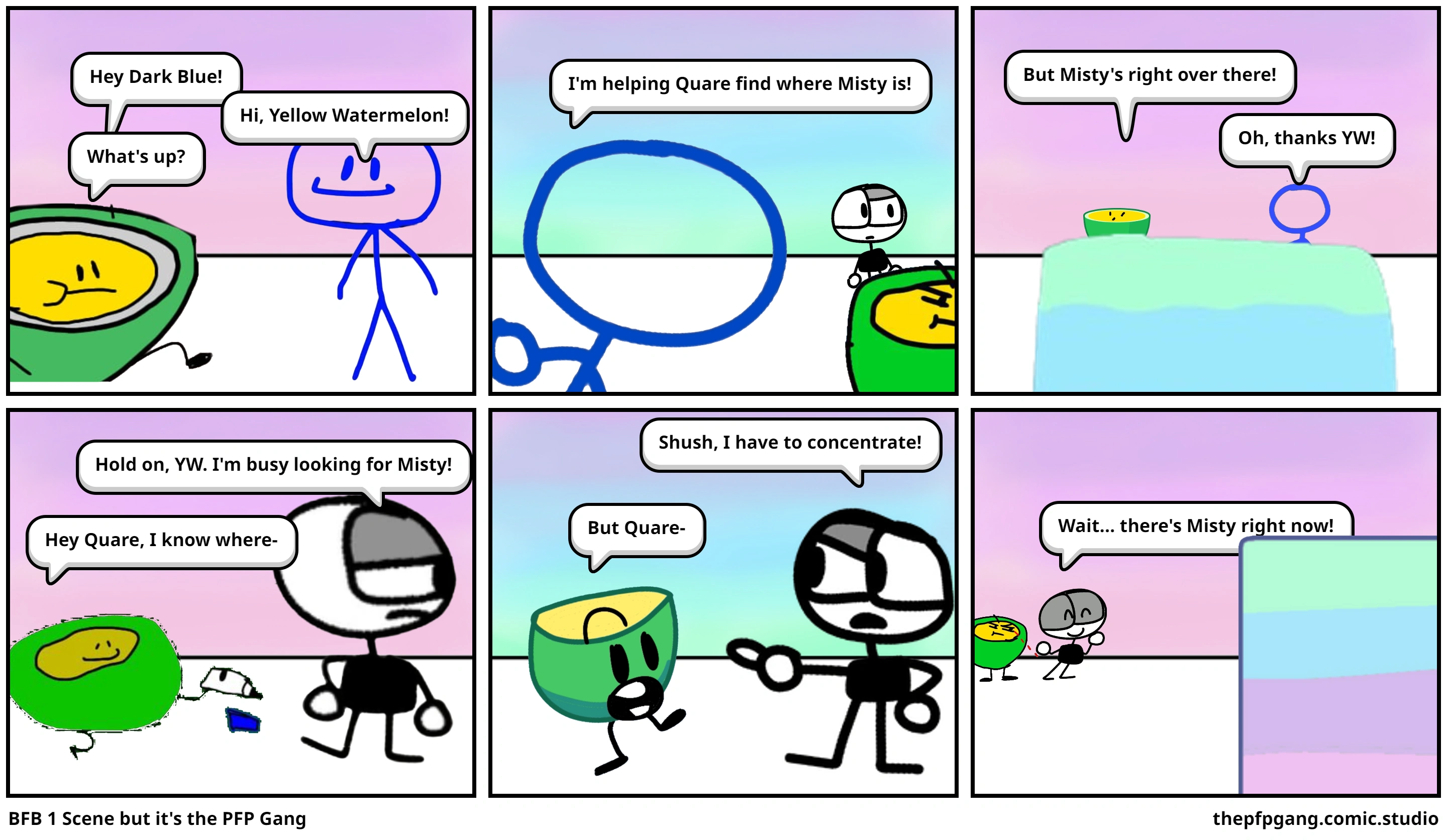 BFB 1 Scene but it's the PFP Gang | Fandom