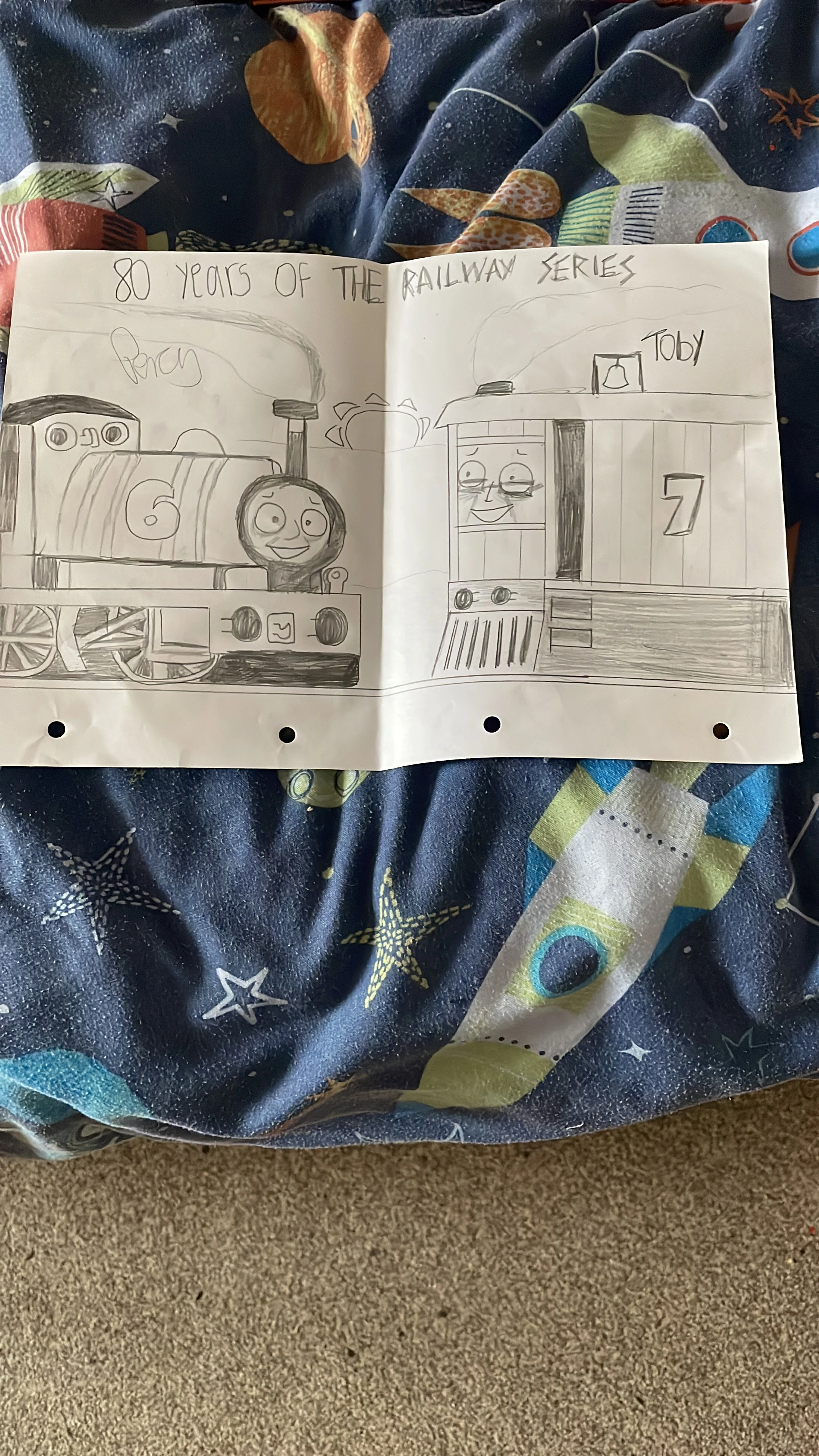 How on earth did I draw Toby and Percy in the style of the railway ...