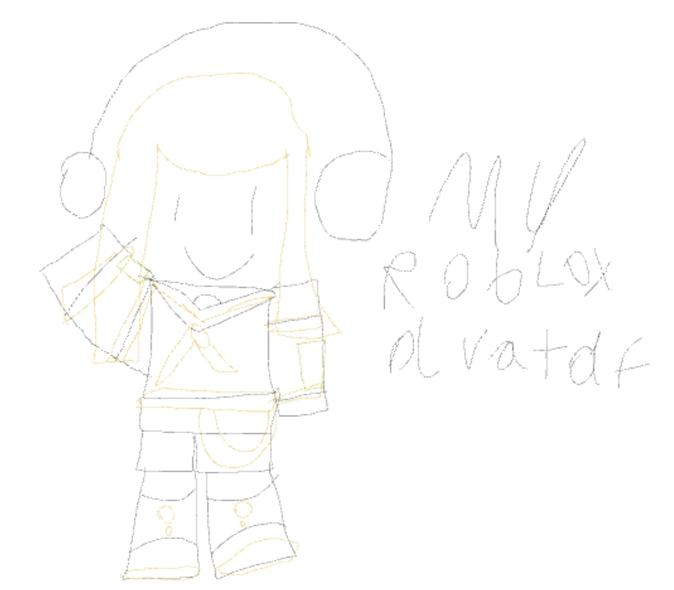 I decided to draw my Roblox avatar | Fandom