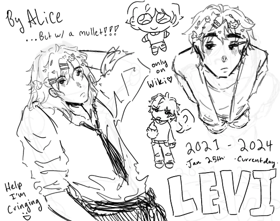 Levi sketches cuz I’m bored | Fandom