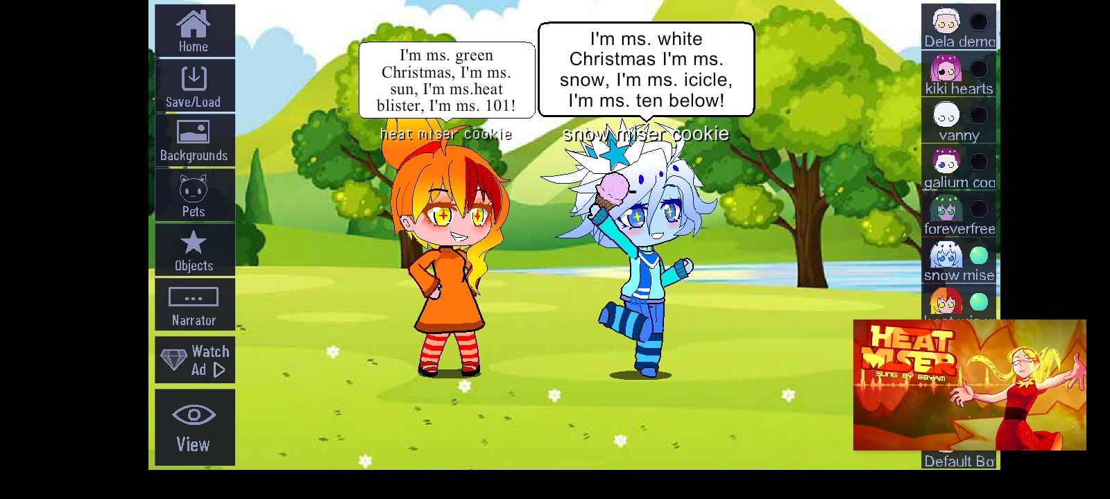 Here's a gacha I made of snow and heat miser cookie | Fandom