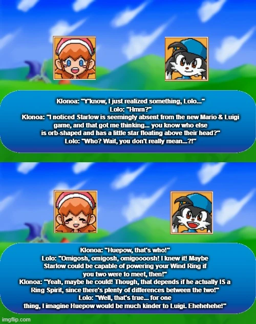 Later that day, Klonoa told Popka this, and the canine, in Fawful's ...