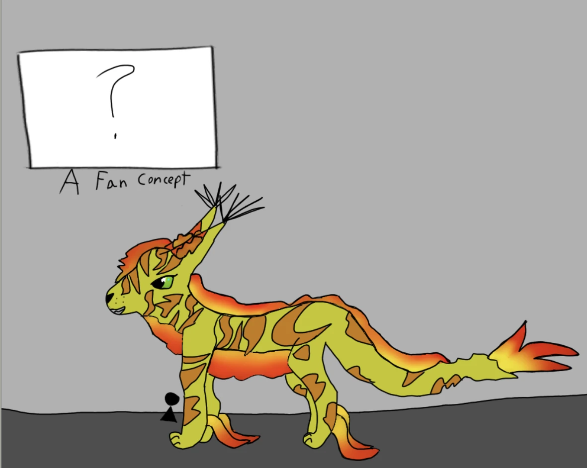 Fire cat/Floppa inspired fan concept! | Fandom