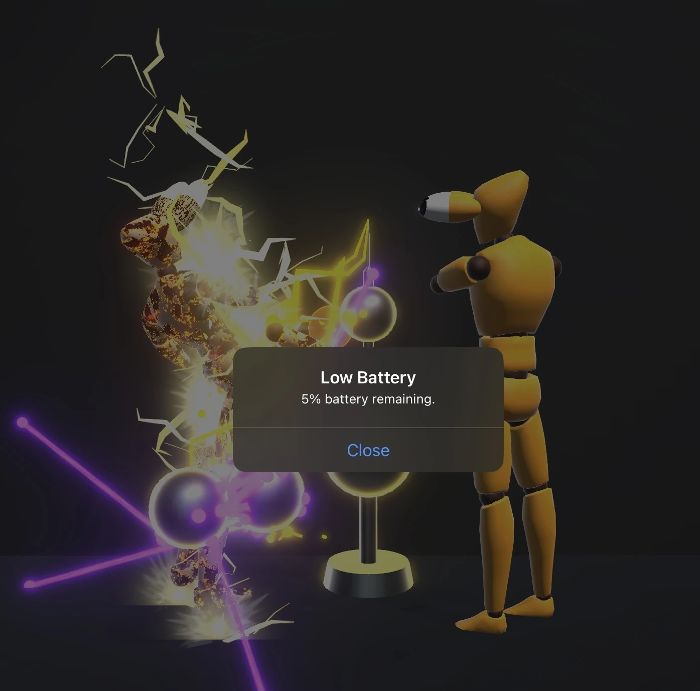 perfectly timed battery warning | Fandom