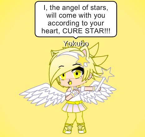 Cure Star/Yokubo's angel form (for season 2 of Glitter Force) | Fandom