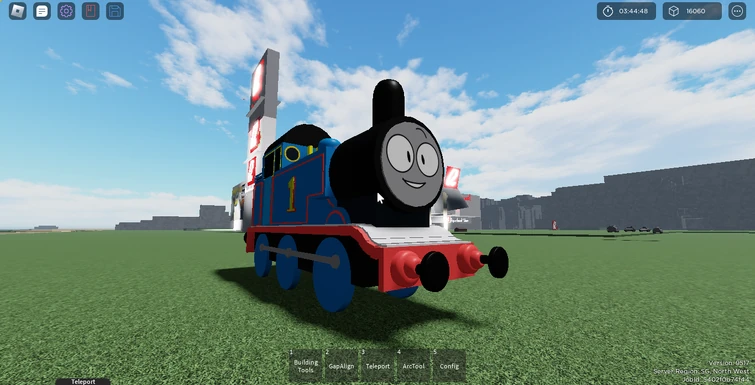 I made this model Thomas in a F3X game in Roblox. | Fandom