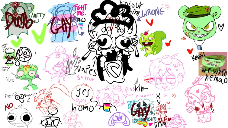 WHAT HAVE YOU GUYS DONE TO MY NUTTY DRAWING 😭 | Fandom