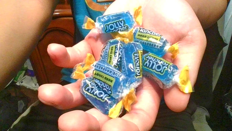 I am aquiring 74 blue jolly ranchers for only 15$ >:) | Fandom