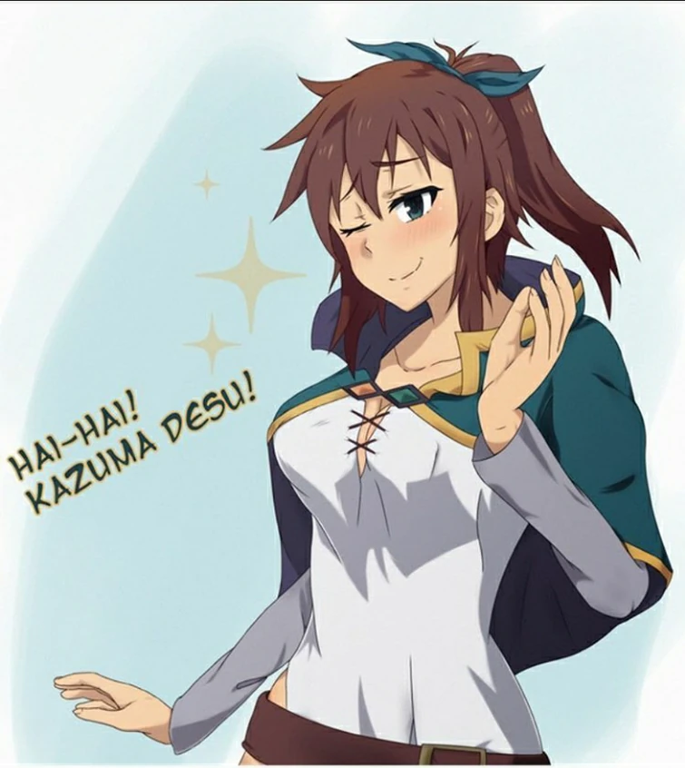 How would Male Combatants deal with female Kazuma(Konosuba)? | Fandom