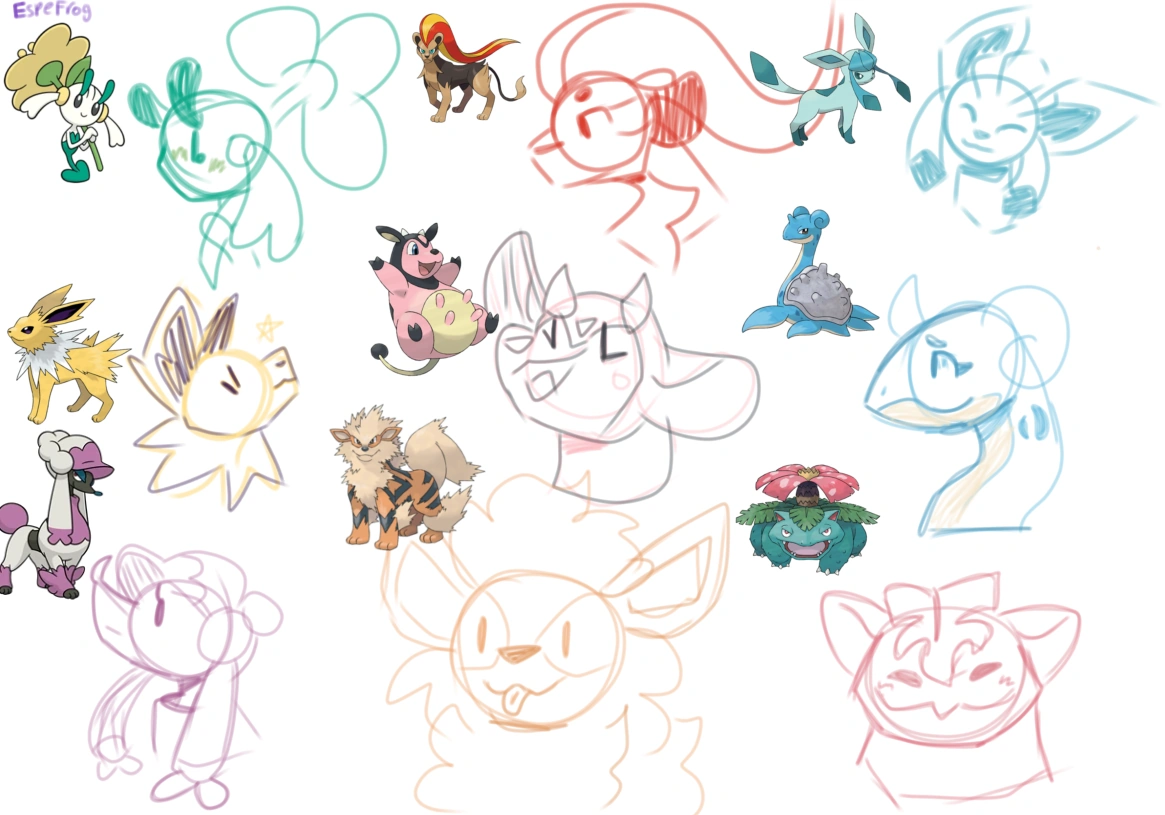 Pokéman doodles | Fandom