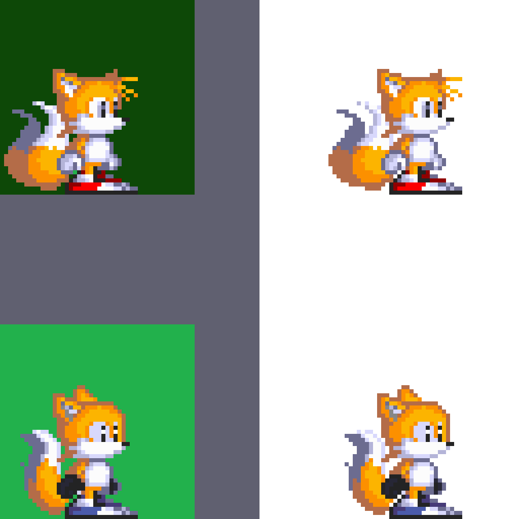 Tails compared to Y (Tails 2019) + V1 internal | Fandom