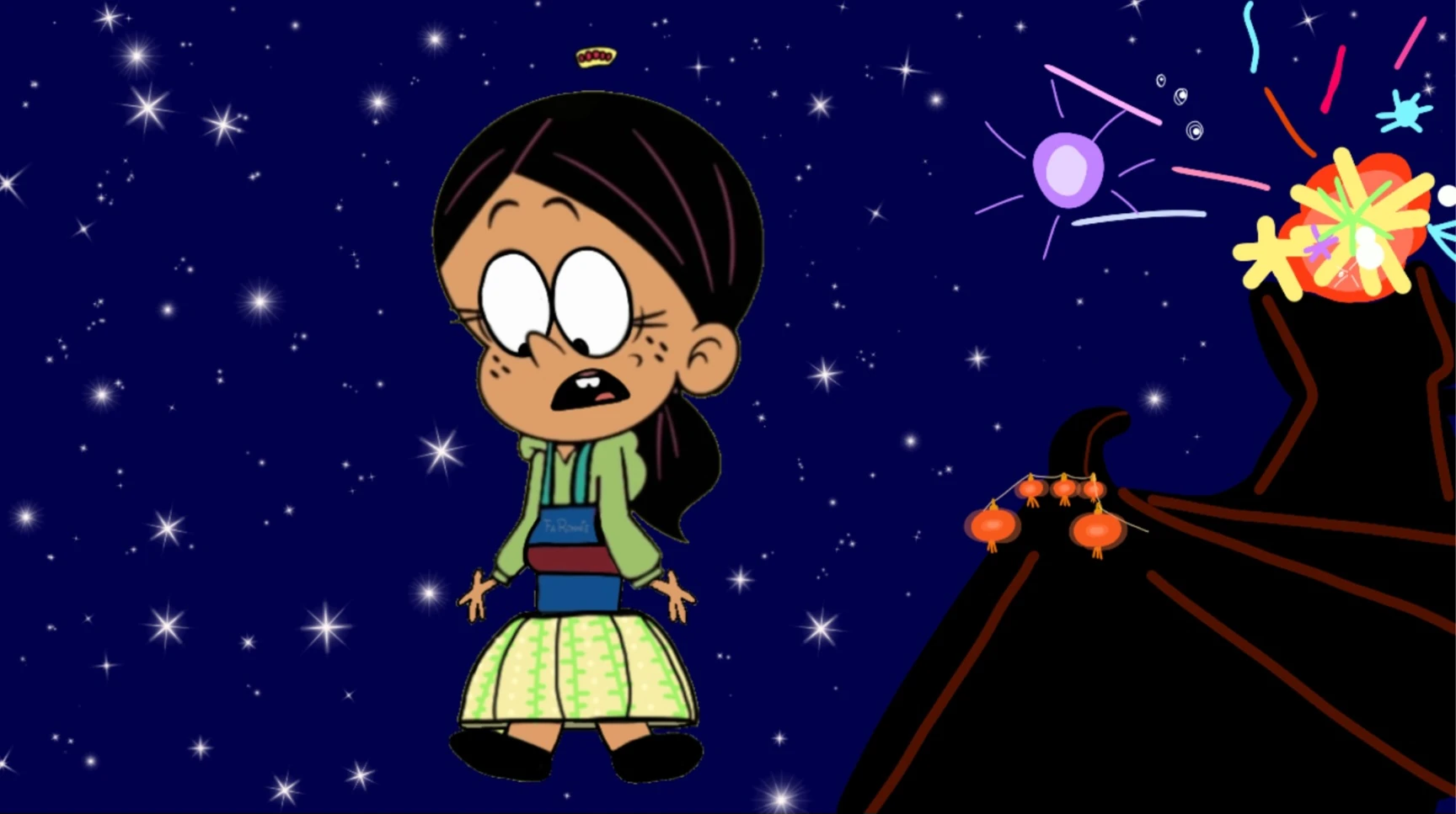 Ronnie Anne as Mulan paraskirt/parachute dress. | Fandom