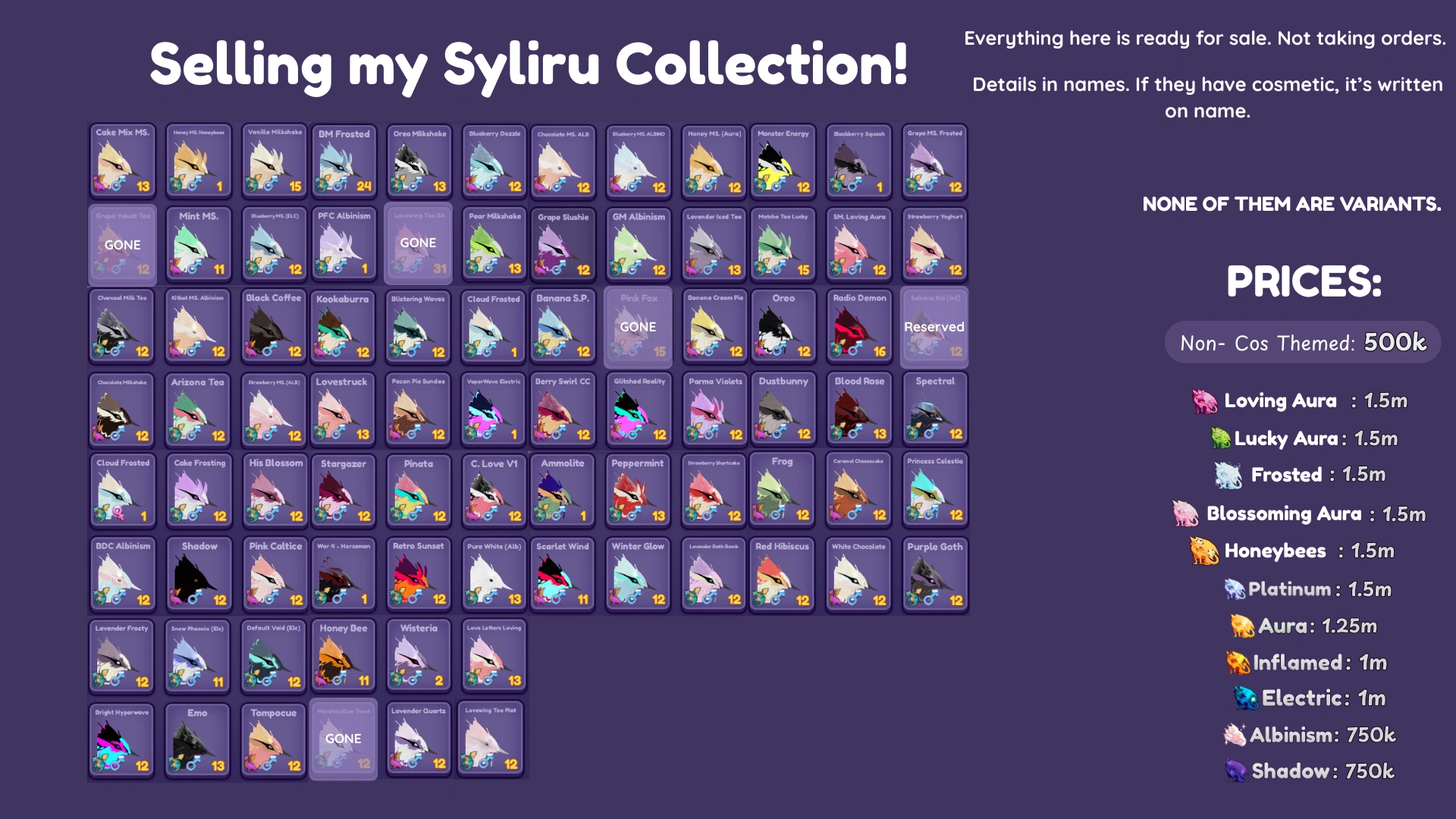 SELLING MY SYLIRU COLLECTION.ᐟ 𐔌՞. .՞𐦯 | Fandom