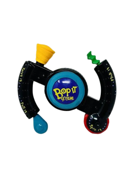 Four: Let's play Bop It! X: I wanna play! Two: Me two! Announcer: I ...