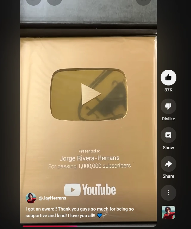 JORGE GOT ONE MIL !!!!!!!!! | Fandom