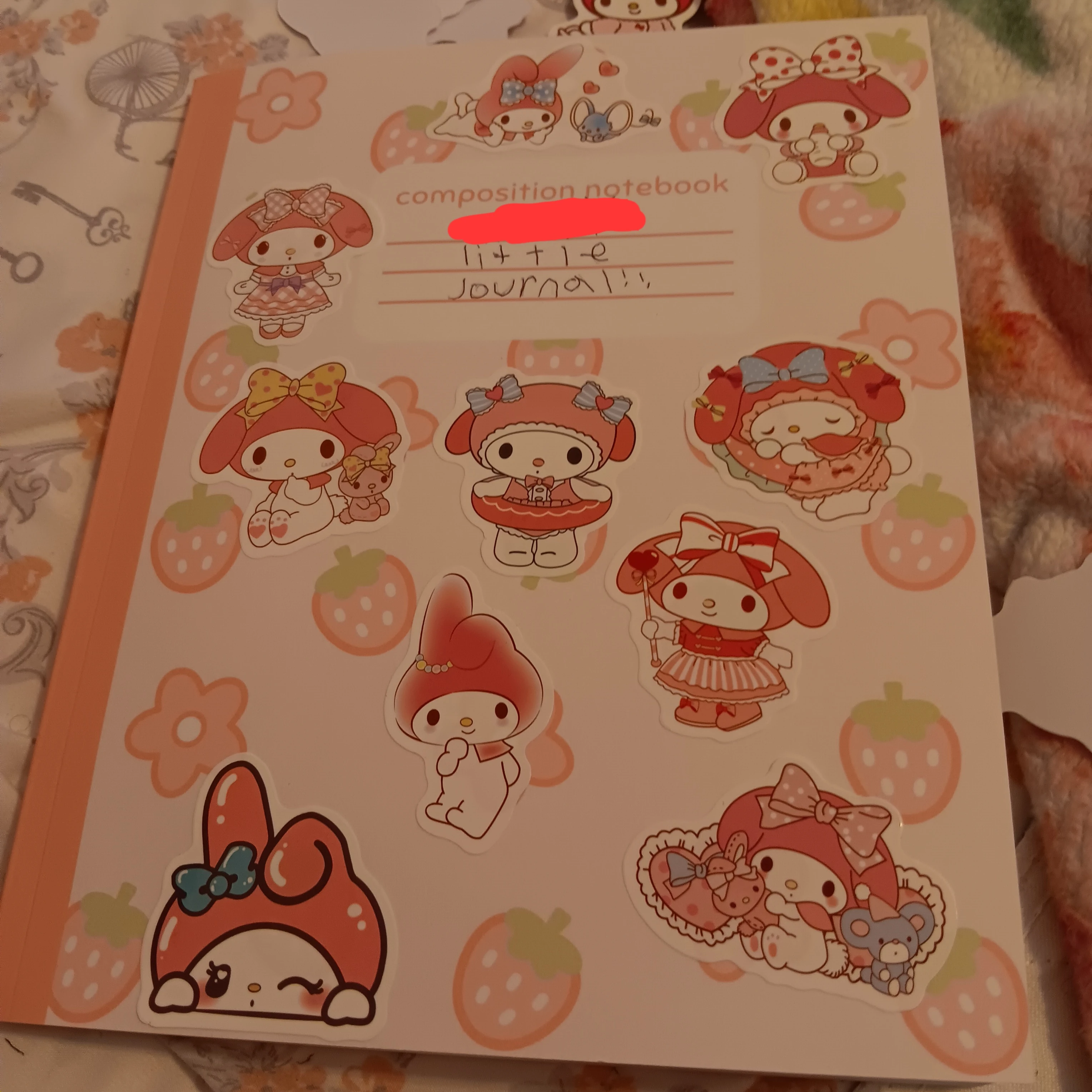 notebook came. along w multiple my melo stickers | Fandom