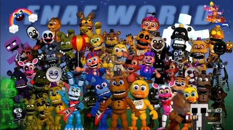 not minecraft fanf but great cover art for fnaf world its so cute | Fandom