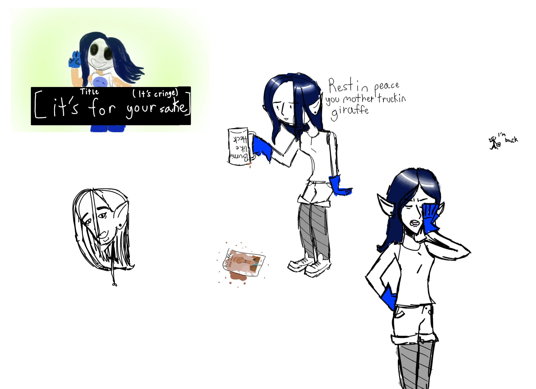 i redrew my once fatherless cringey character from 2020 | Fandom