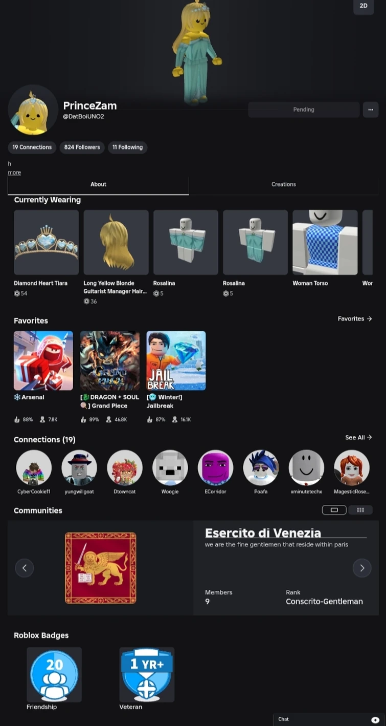 I found Prince Zam Roblox account... | Fandom