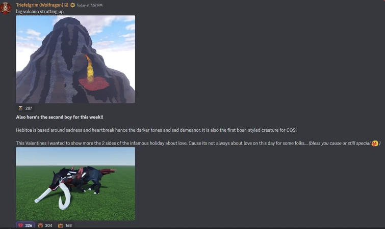 Dev Feed Leaks 7:57 PM MST (VOLCANO, BOAR CREATURE) | Fandom