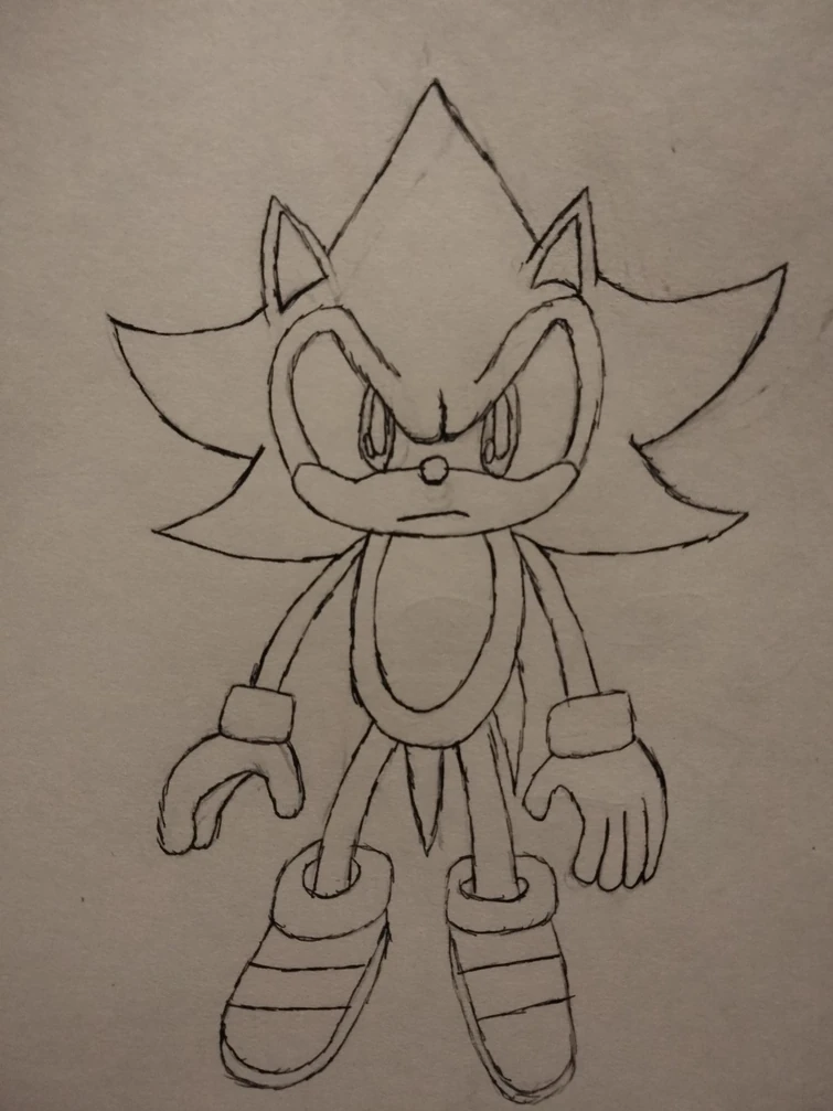 Super Sonic drawing. | Fandom