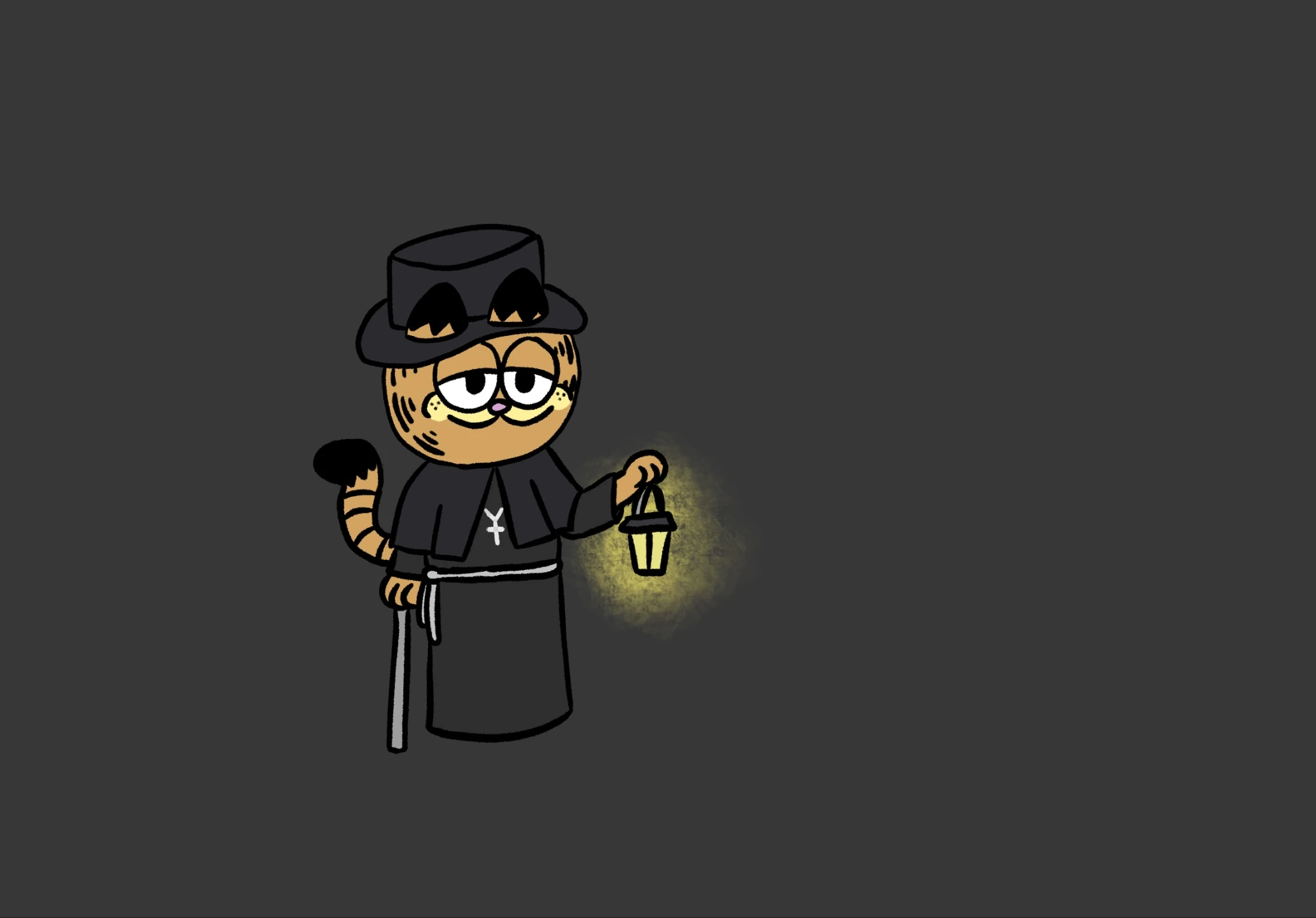 I drew a cute Garfield | Fandom