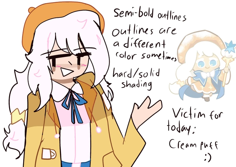 playfullysilly artstyle study but with cream puff | Fandom