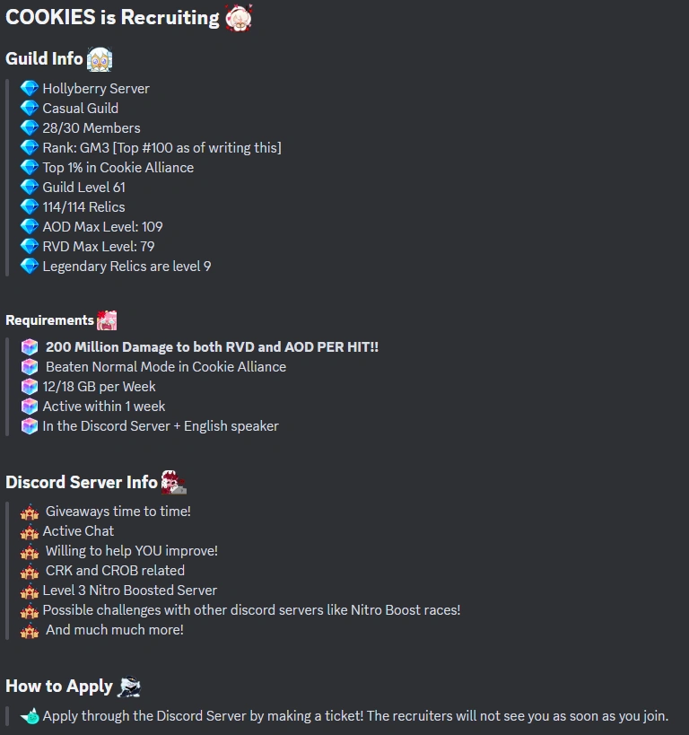 COOKIES Guild is Recruiting | Fandom
