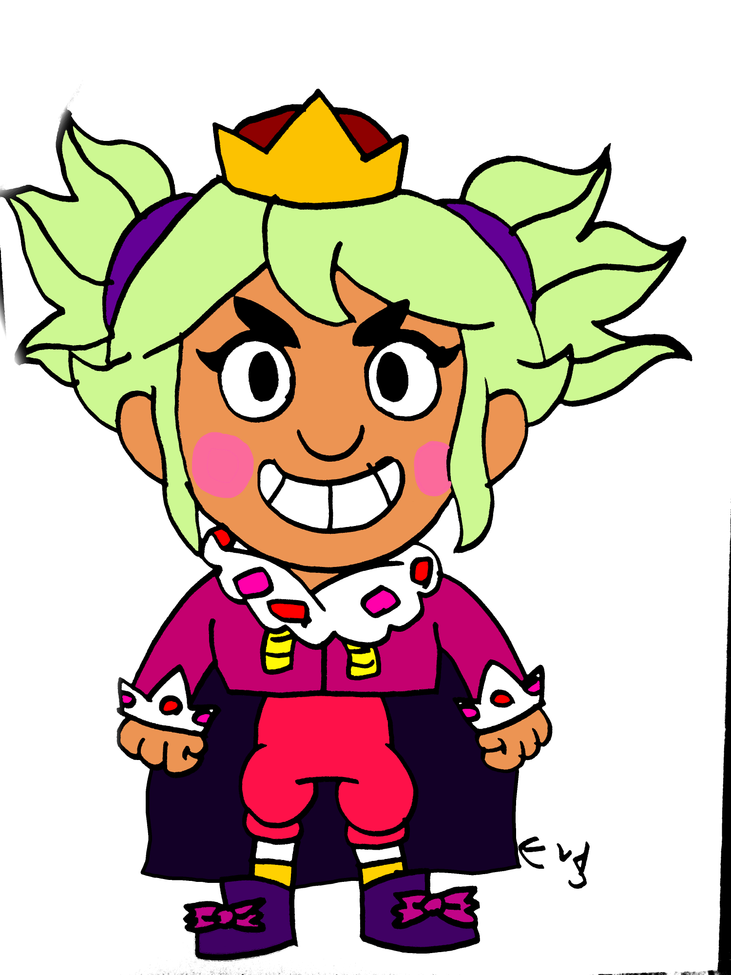 My Drawing Of The New Brawler Mandy Fandom