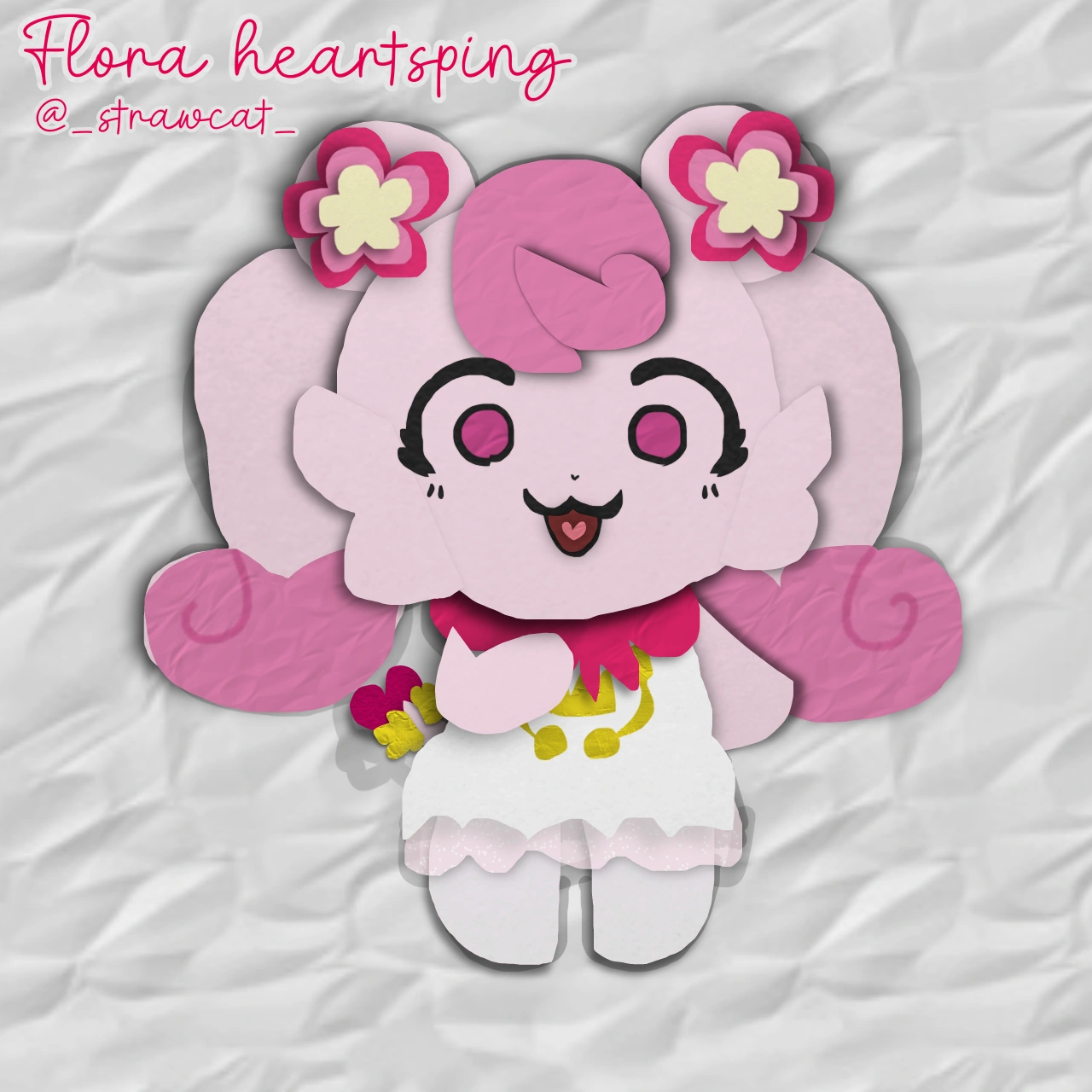 Flora heartsping in paper art style | Fandom