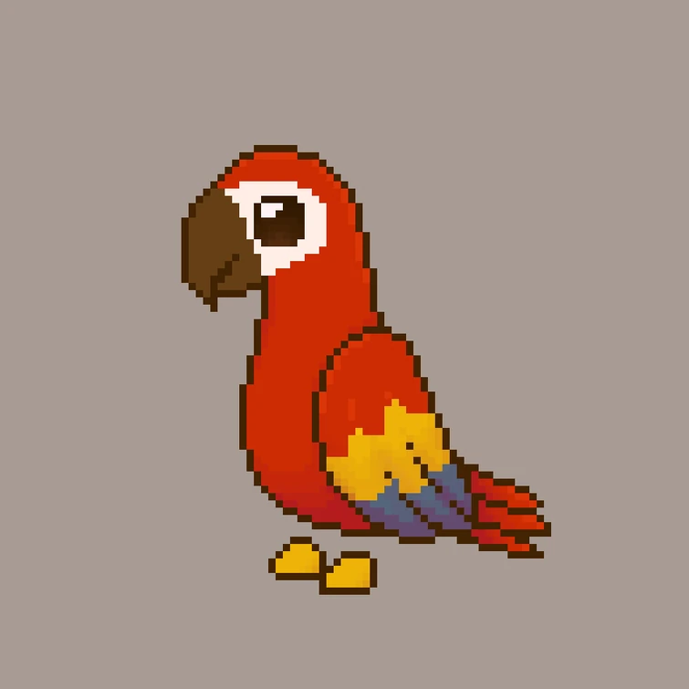 Parrot pixel art 🦜 | Fandom