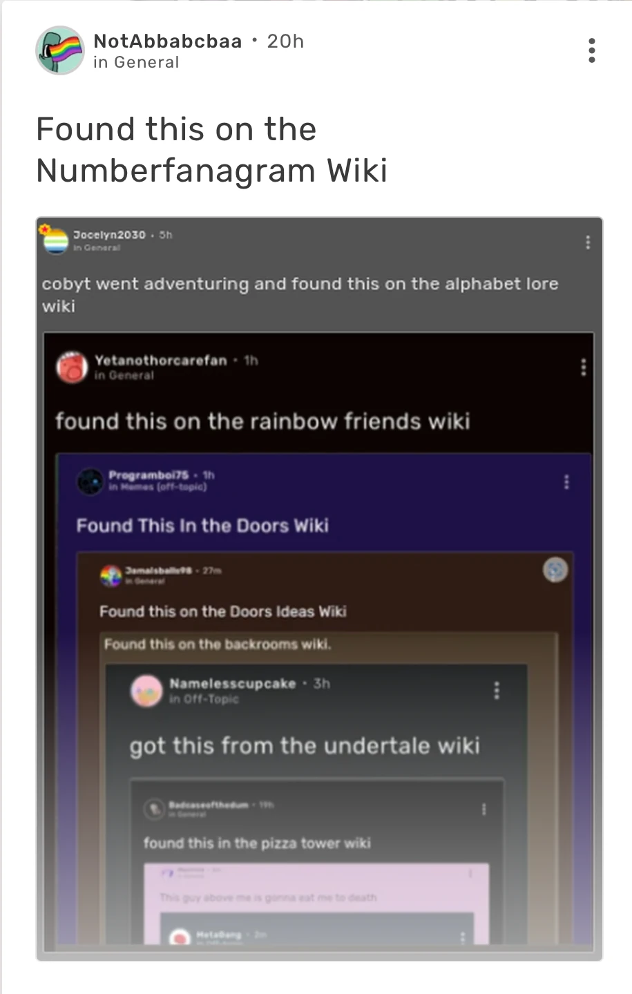 Found this on the unofficial number lore wiki | Fandom