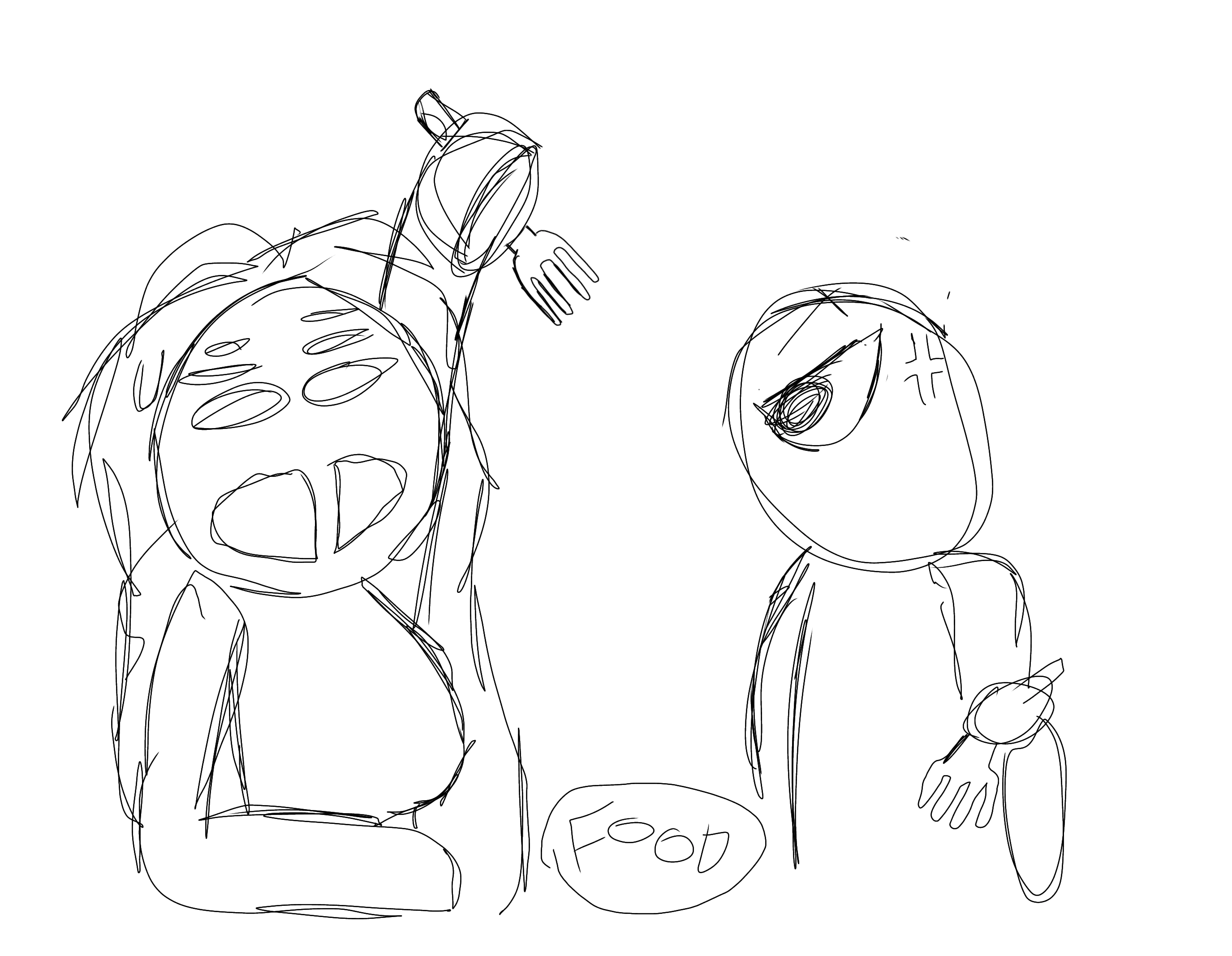 Seek trying to teach Hide on how to use a fork | Fandom