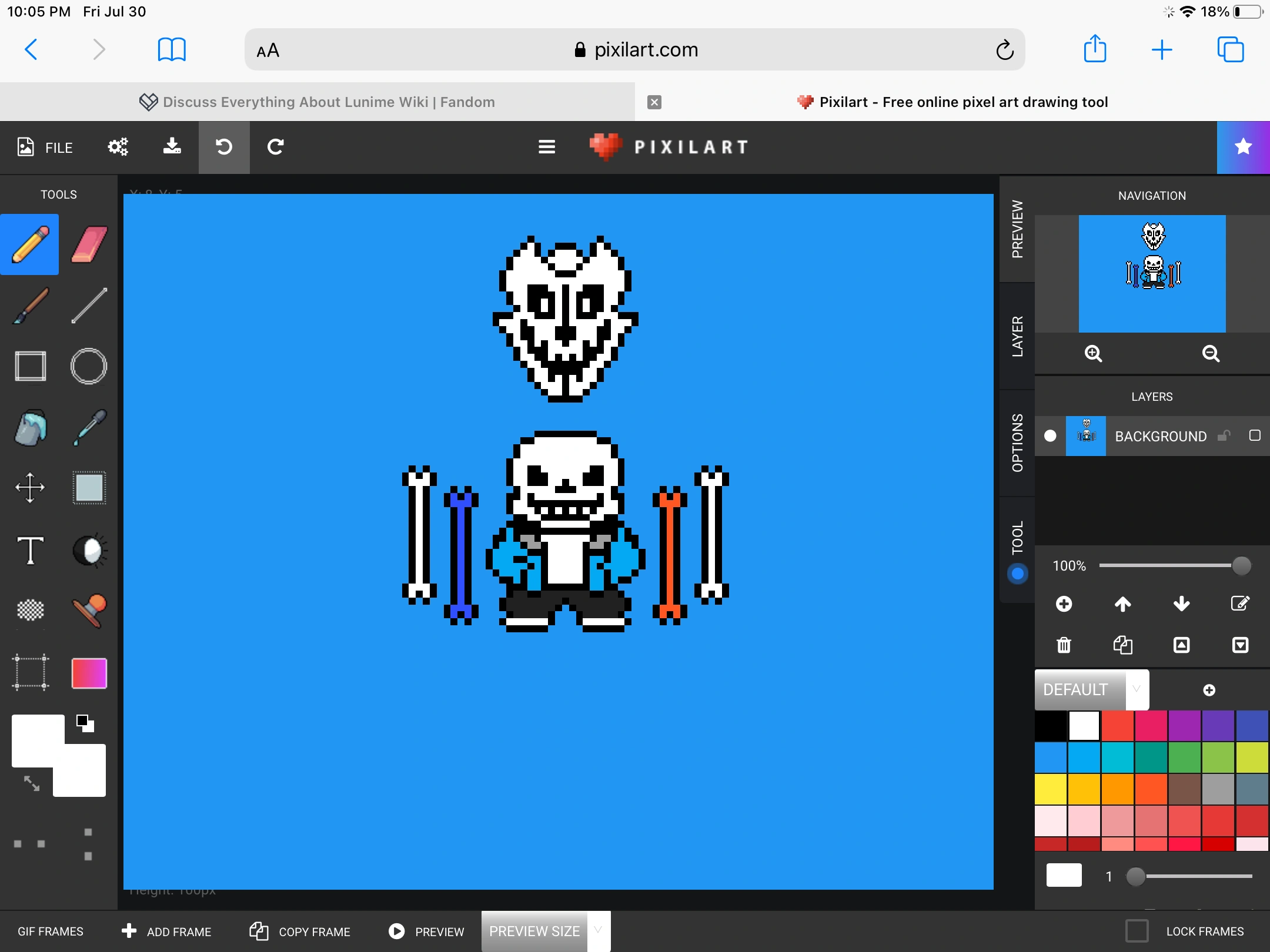 Made this pixel art of Sans! | Fandom