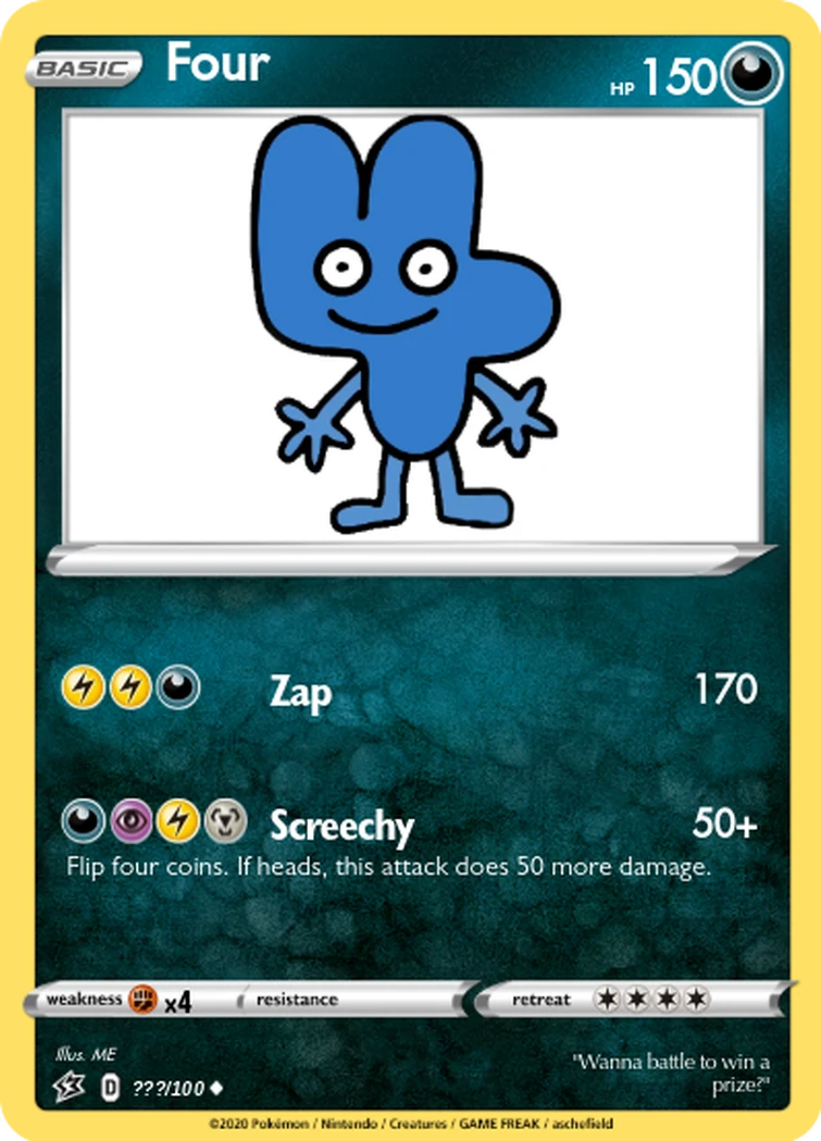 Bfdi Pokemon cards I made! | Fandom