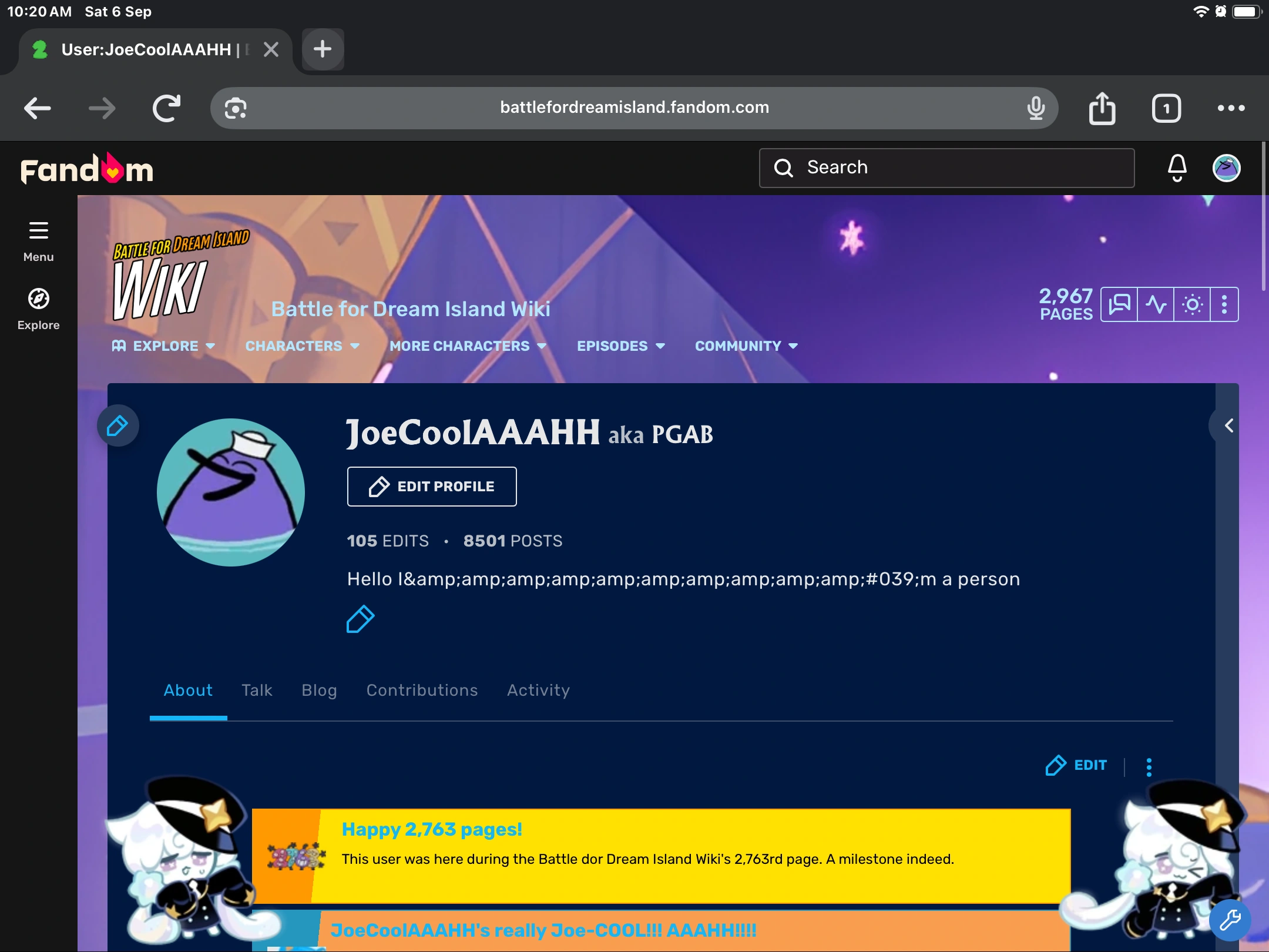 BFDI wiki profile reveal | Fandom