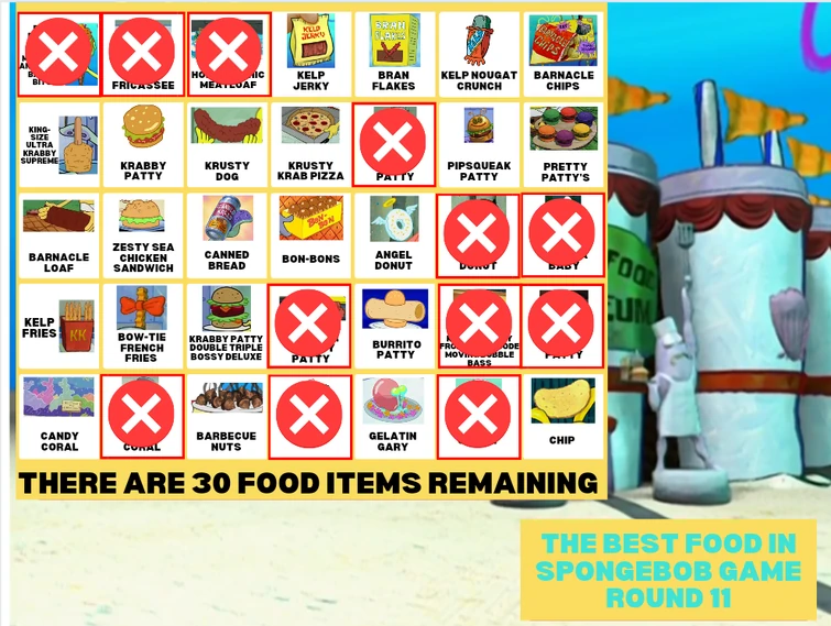 Best food in SpongeBob game round 11 | Fandom