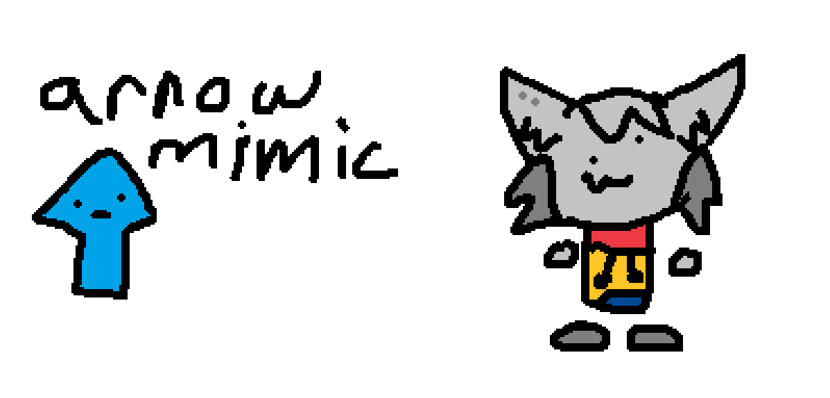 the arrow mimic looks like a upvote | Fandom