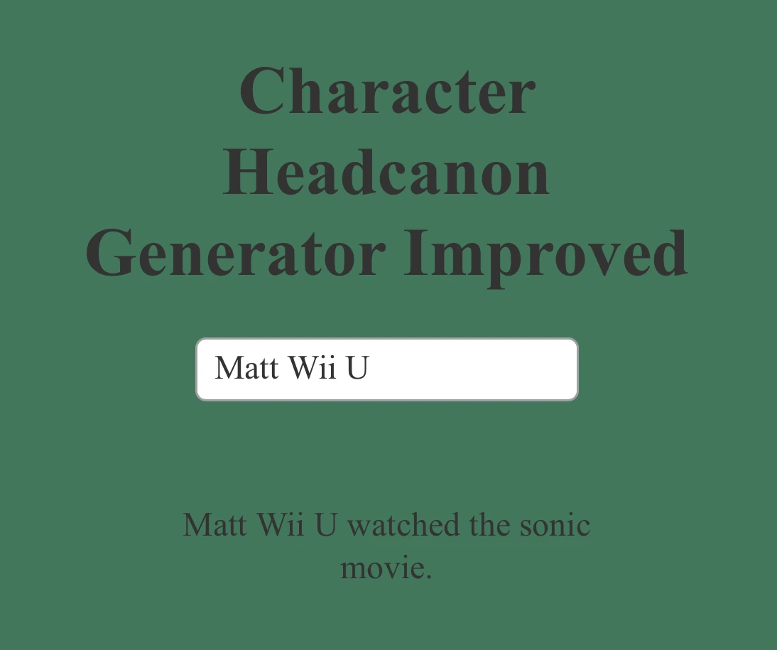 Using the miis in a random headcanon generator (Part 9) | Fandom